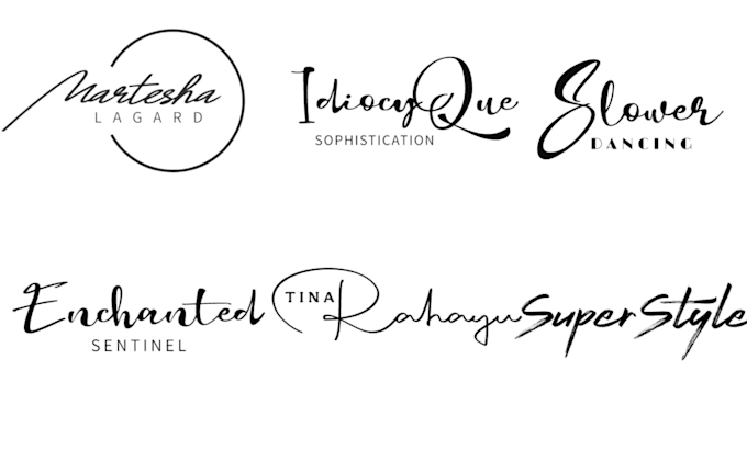 Handwriting, scripted, signature, cursive, handwritten logo by Shan_gt ...