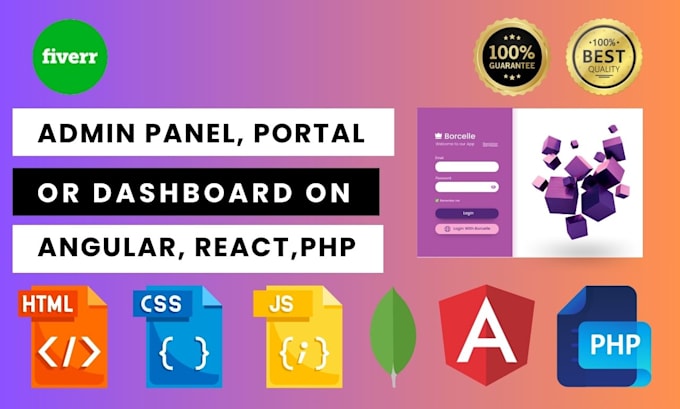 Build Admin Panel Portal Dashboard On Angular React Php By Mubbiash Fiverr
