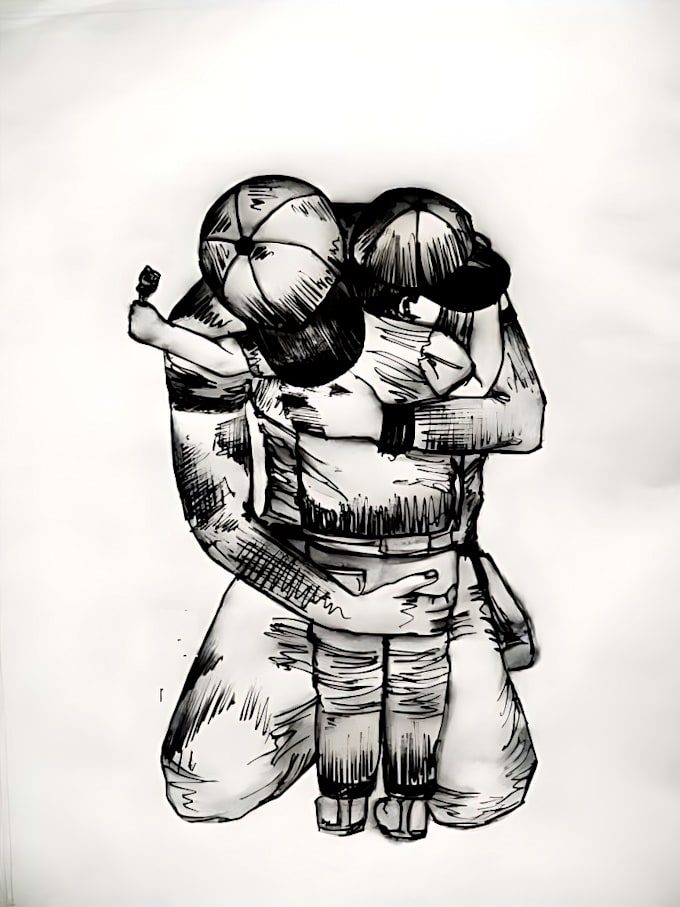 Draw awesome realistic pencil sketch, line art, pen sketch, from a ...