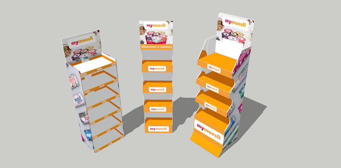 Create 3d retail product displays, counters and posm by Lorenzobeatrice ...