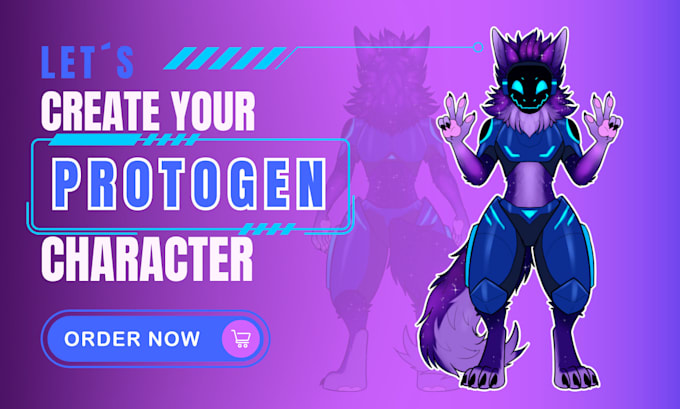 Design your custom protogen character by Isagu_art | Fiverr