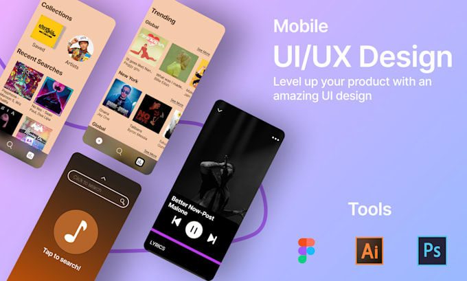 Create modern ui ux design for mobile app by Abhishek_ui | Fiverr