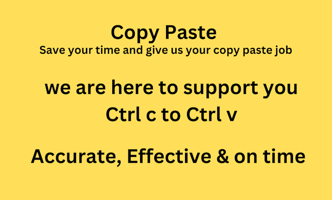 Do copy paste for you by Ataul_haq | Fiverr