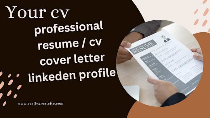 Create custom cv and resume by Sanjayyadav7 | Fiverr