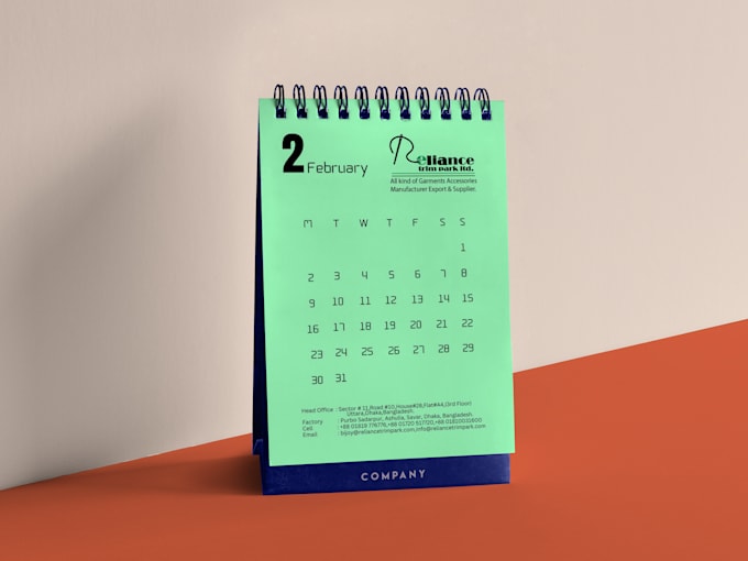 Design a unique and dynamic calendar design for you by Garageevolution ...