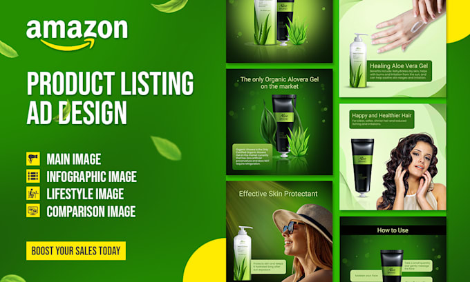 Do amazon product listing ads design by Adreamdesigner | Fiverr