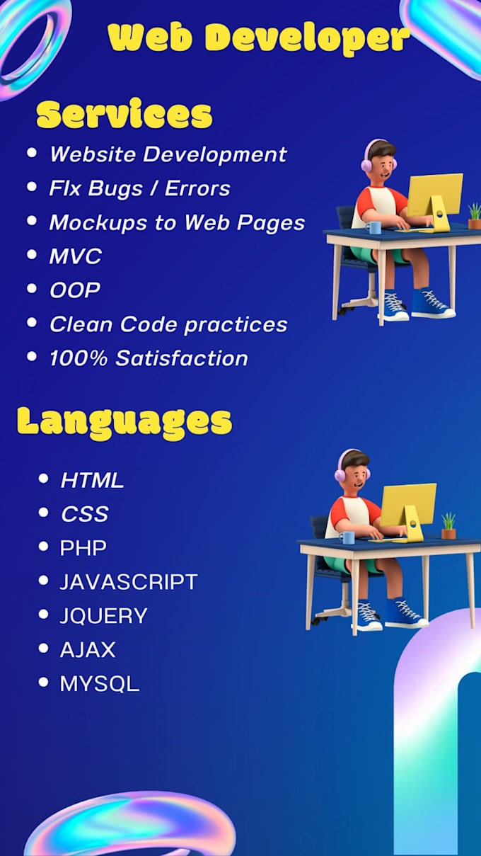 Resolve php bugs and build custom websites by Syedhassanzamir | Fiverr