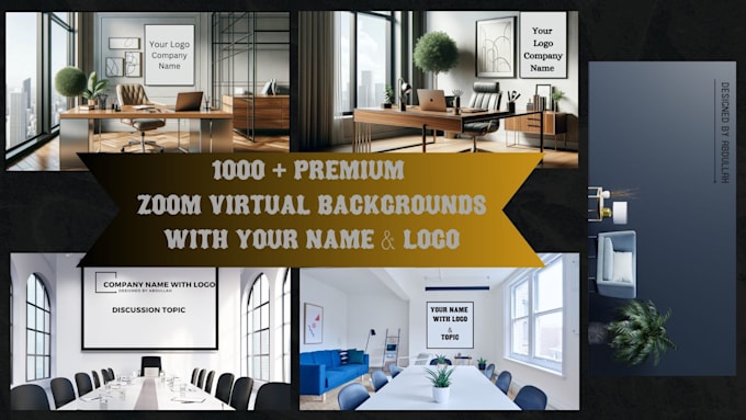 Professionally create custom zoom virtual backgrounds by Abdullahvitlexp | Fiverr