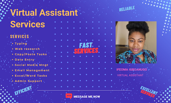Be your dependable administrative virtual assistant by Ifeoma27 | Fiverr