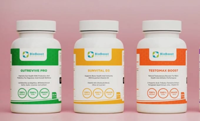 Create 3d food 3d supplement animation 3d supplement design 3d product ...