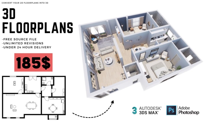 3d model your 2d floorplans 3d model your 2d floorplans