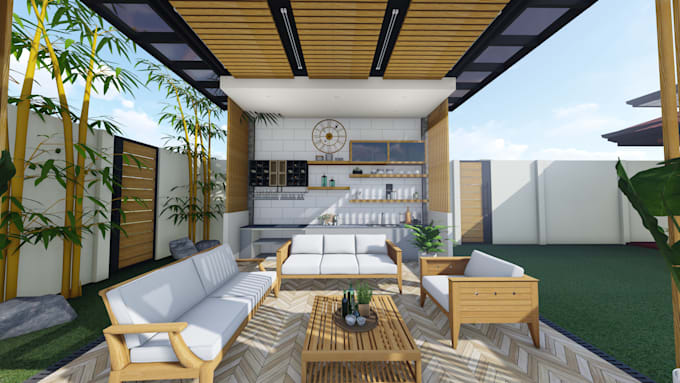 Design a gazebo 2d plan, 3d modelling and realistic render by Sherameiangelio | Fiverr