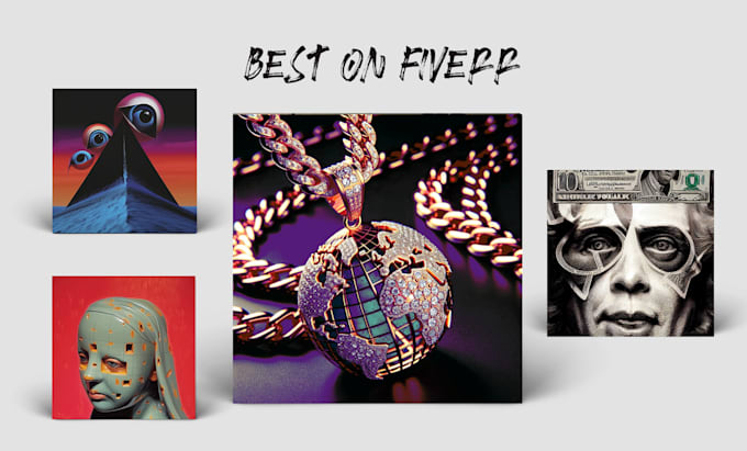 Create viral rap trap hip hop album cover or mixtape art using ai by Crownmijo | Fiverr