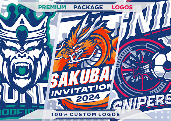 Design a custom sports logo by Umar130 | Fiverr