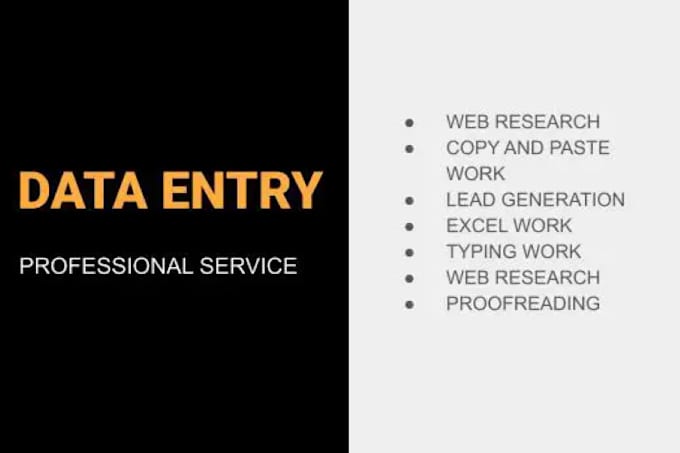 Do data entry, excel data entry and copy paste by Akshi_writer | Fiverr