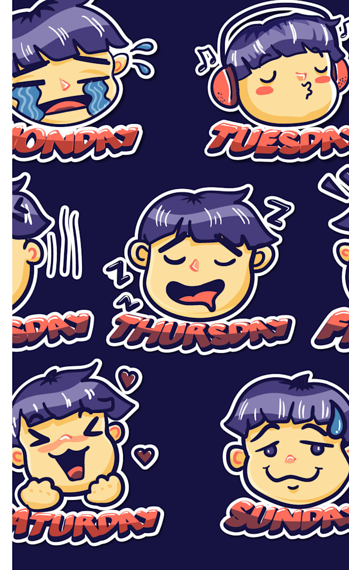 Draw streamers personalized emotes and badges 2023 by Ahmedabeskik | Fiverr