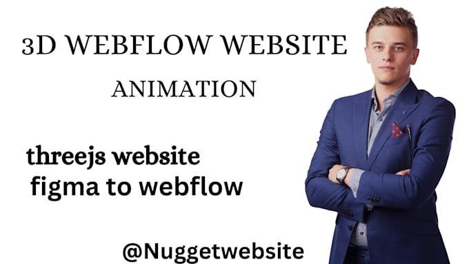 Design 3d webflow website animation, figma to webflow, three js website design by Nuggetwebsite ...