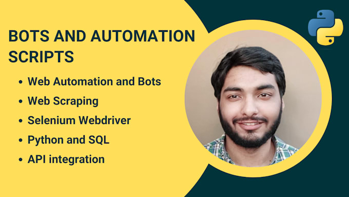 Develop automation scripts and bots with python selenium by Alishair82 ...