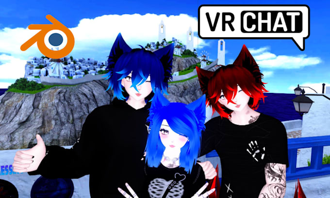 Create custom 3d model for vrchat avatar, furry avatar, nsfw, vrm, 3d vtuber by Harlphulanny ...