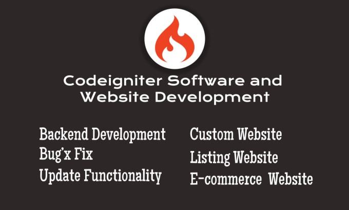Develop your codeigniter website, fix codeigniter bugs, codeigniter php ... Develop your codeigniter website, fix codeigniter bugs, codeigniter php ...