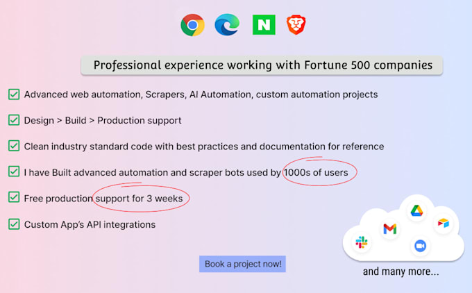Create awesome automation and scraper chrome extension bots by Tasklabsinc | Fiverr