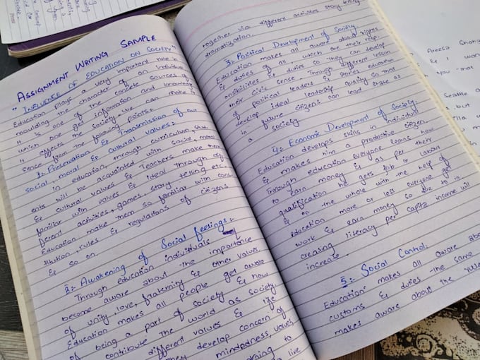 Create stunning handwriting notes for you by Areesashahzad | Fiverr