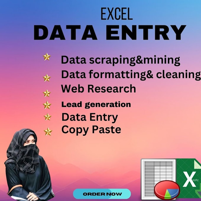 Do data typing ,data formating ,copy paste fast delivery by Sadafambreen123 | Fiverr