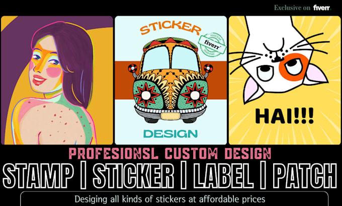 Create custom sticker, patch, badge, label, or box in 24hrs by Nihara ...