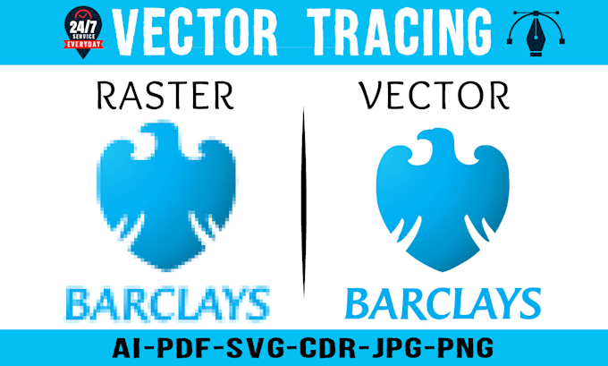 Vector tracing service, remake, update logo or vector graphic manual by ...