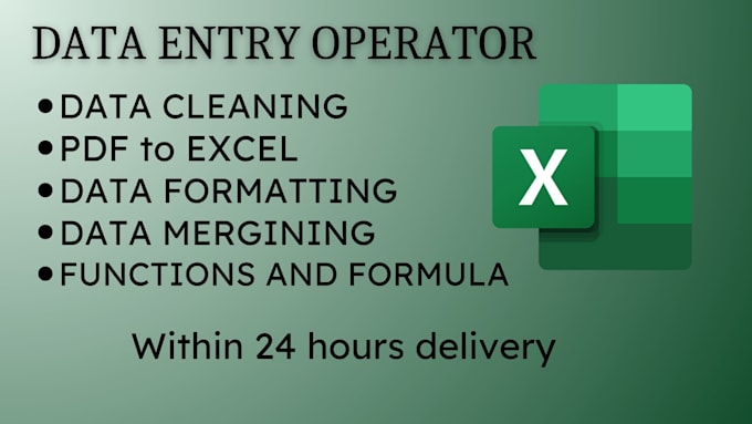 Do fast data entry, data cleaning, pdf to excel or word, data formatting by Mdmanam_naim | Fiverr