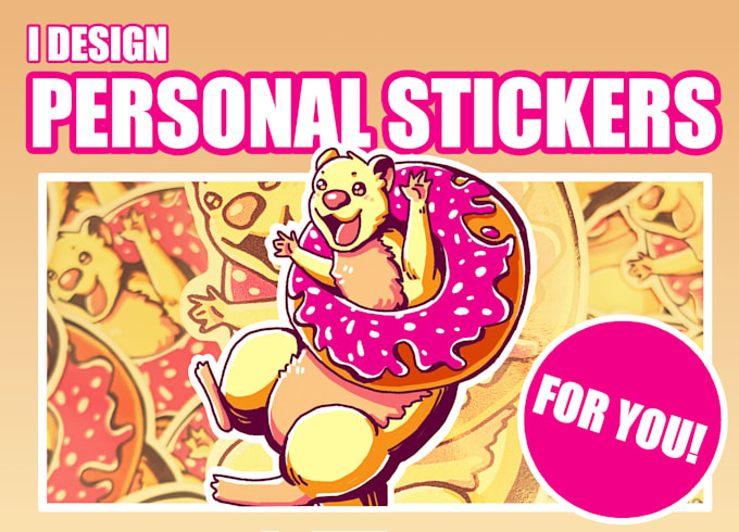 Do personal sticker design for you by Lara_stuermer | Fiverr