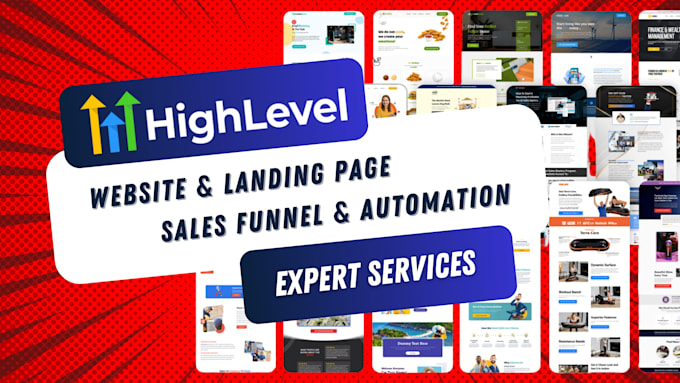 Build gohighlevel sales funnel, go high level landing page, ghl website ...
