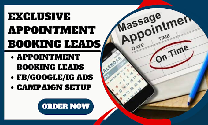 Setup appointment leads, appointment booking with facebook ads, instagram ads