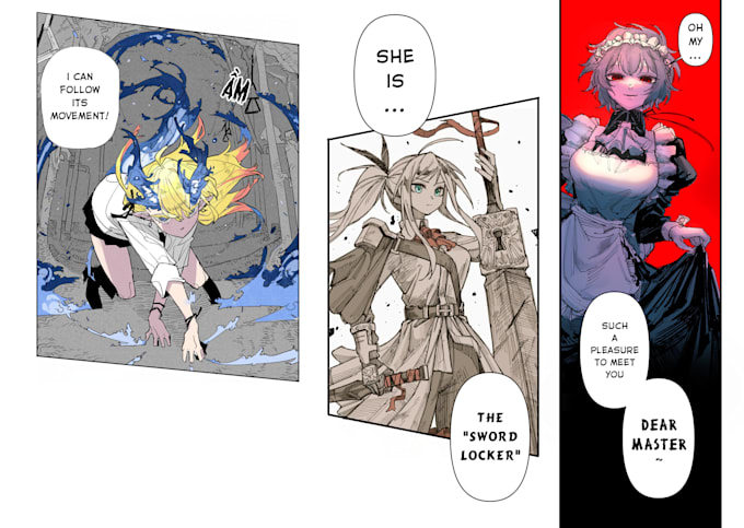 Render quality webtoon panels by Twisoh_studio | Fiverr