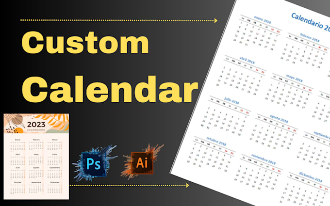 Make a creative custom calendar design by Carlos22551 | Fiverr