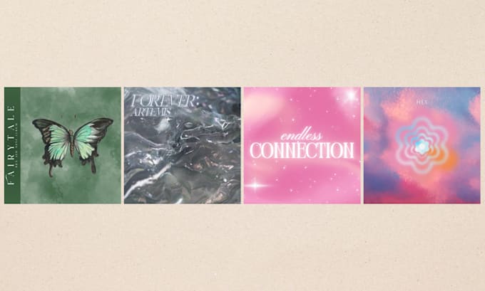 Do a minimalist dreamy album cover design for you by Skyler_deane | Fiverr