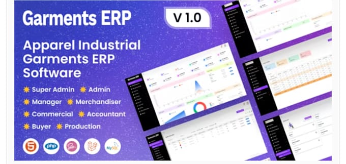 Build industrial erp garments erp manufacturing erp software by ...