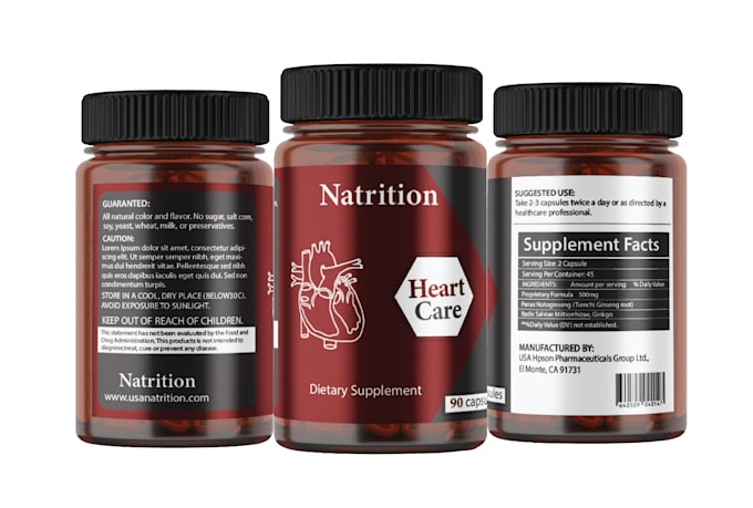Create unique product label design , supplement label design by ...