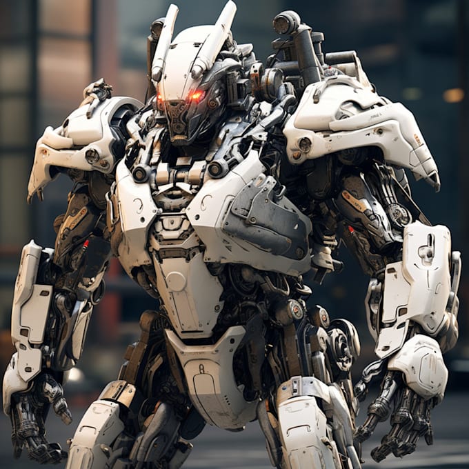 Design custom robot, mecha and cyborg character by Bandiant | Fiverr