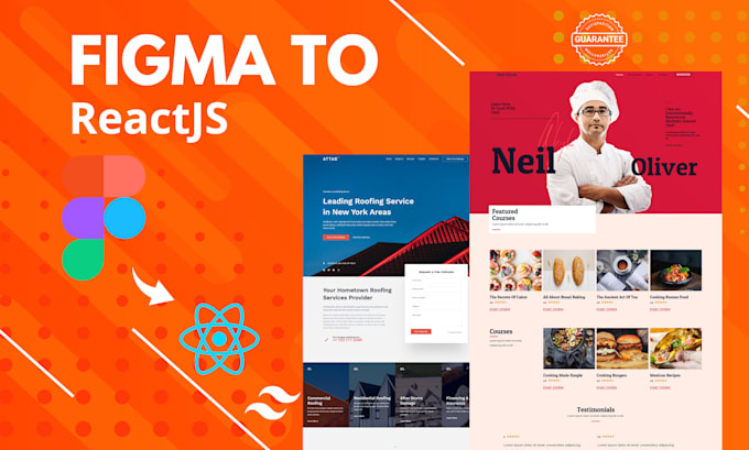 Develop professional websites with react html tailwind css by ...