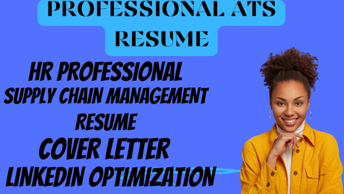 Write logistic resume, hr professional resume, supply chain management ...
