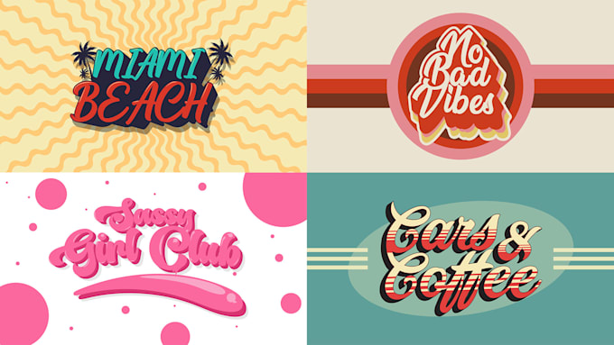 Design custom fun and trendy typography for your brand by Ryokrs | Fiverr