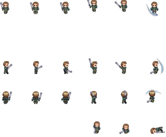 Make rpg maker mv mz walking character sprites by Ivan_zenovyx | Fiverr