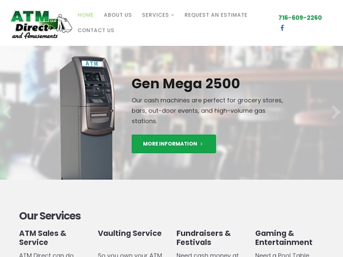 Design a responsive vending machine, atm, plumbing website by Maftech01 ...