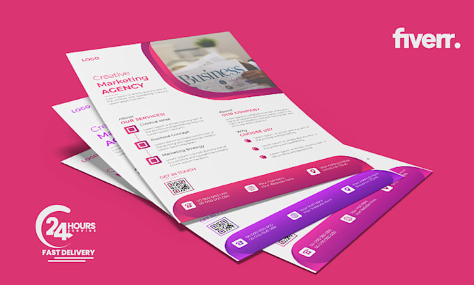 Design modern professional flyer, magazine for your business by ...