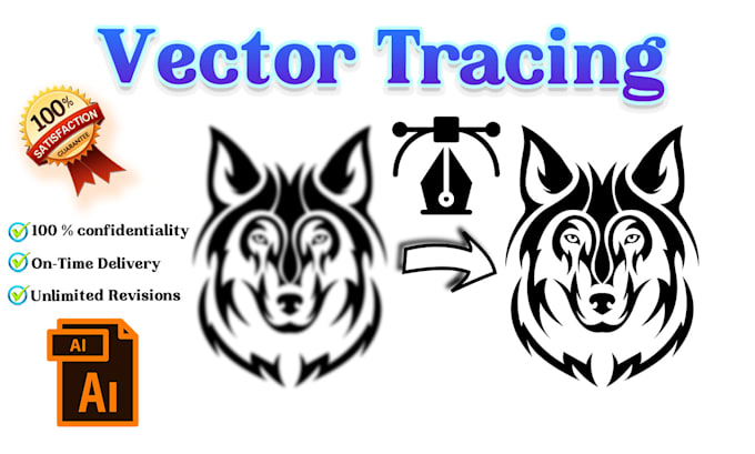 Do vector tracing, redraw, recreate, convert logo, image, sketch in a short time by Saifgraphix ...