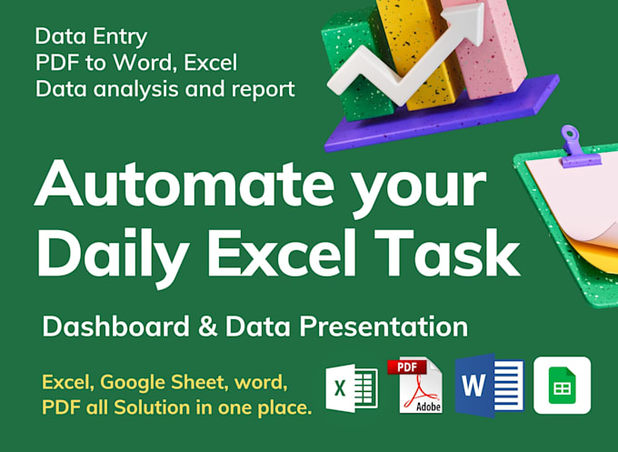 Create excel dashboard, charts, graphs and excel report by Syeedponir | Fiverr
