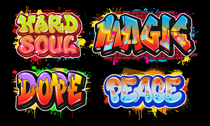 Create street graffiti designs for your logo or merchandise with your ...