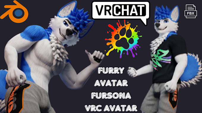 Vrchat avatar furry avatar fursona anime 3d model vrchat vtuber vr ...