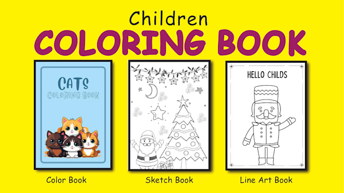 Create kdp coloring pages, kids coloring book, children coloring pages ...